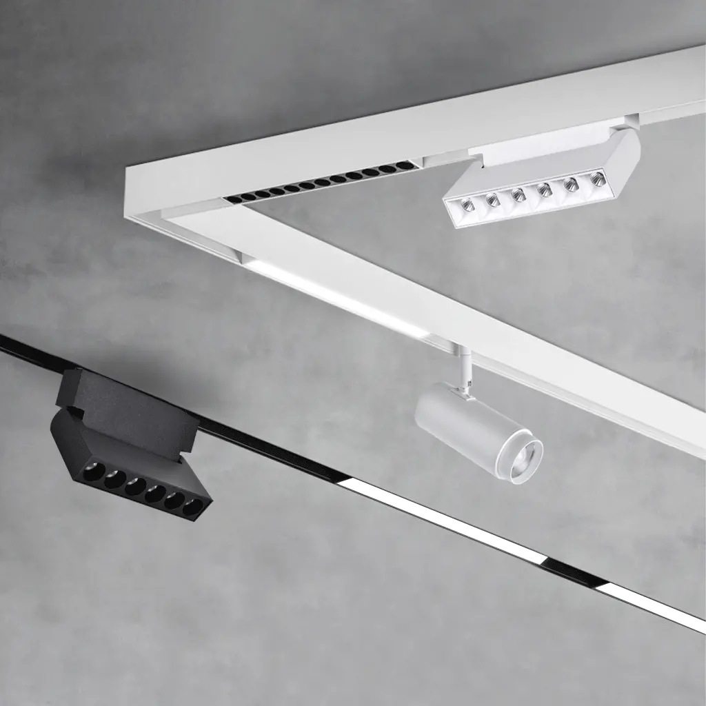 3 different models of light track system