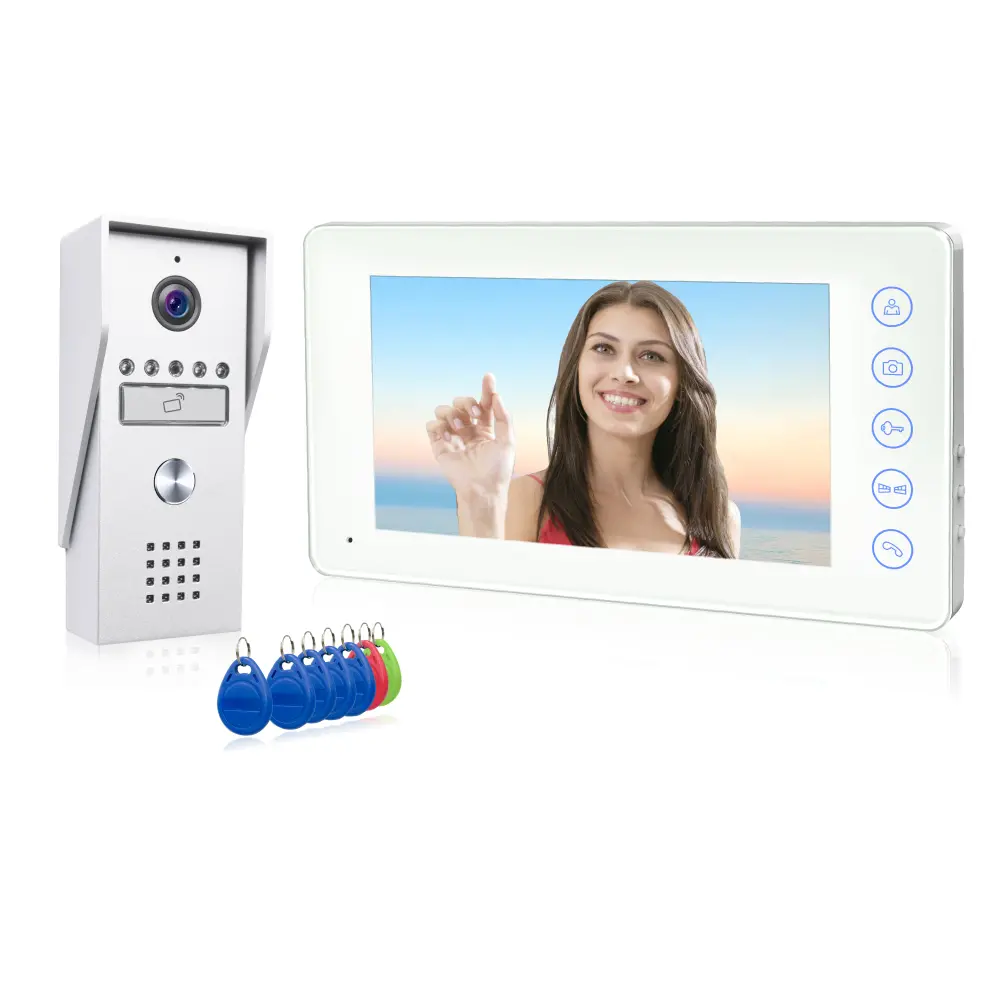 Two-wire full-duplex video doorphone