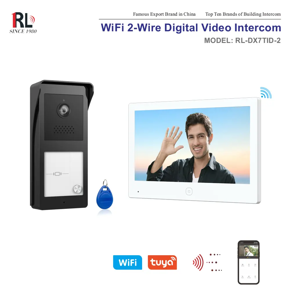 Wi-Fi 2-Wire Digital Video Doorphone#RL-DX7TID-2