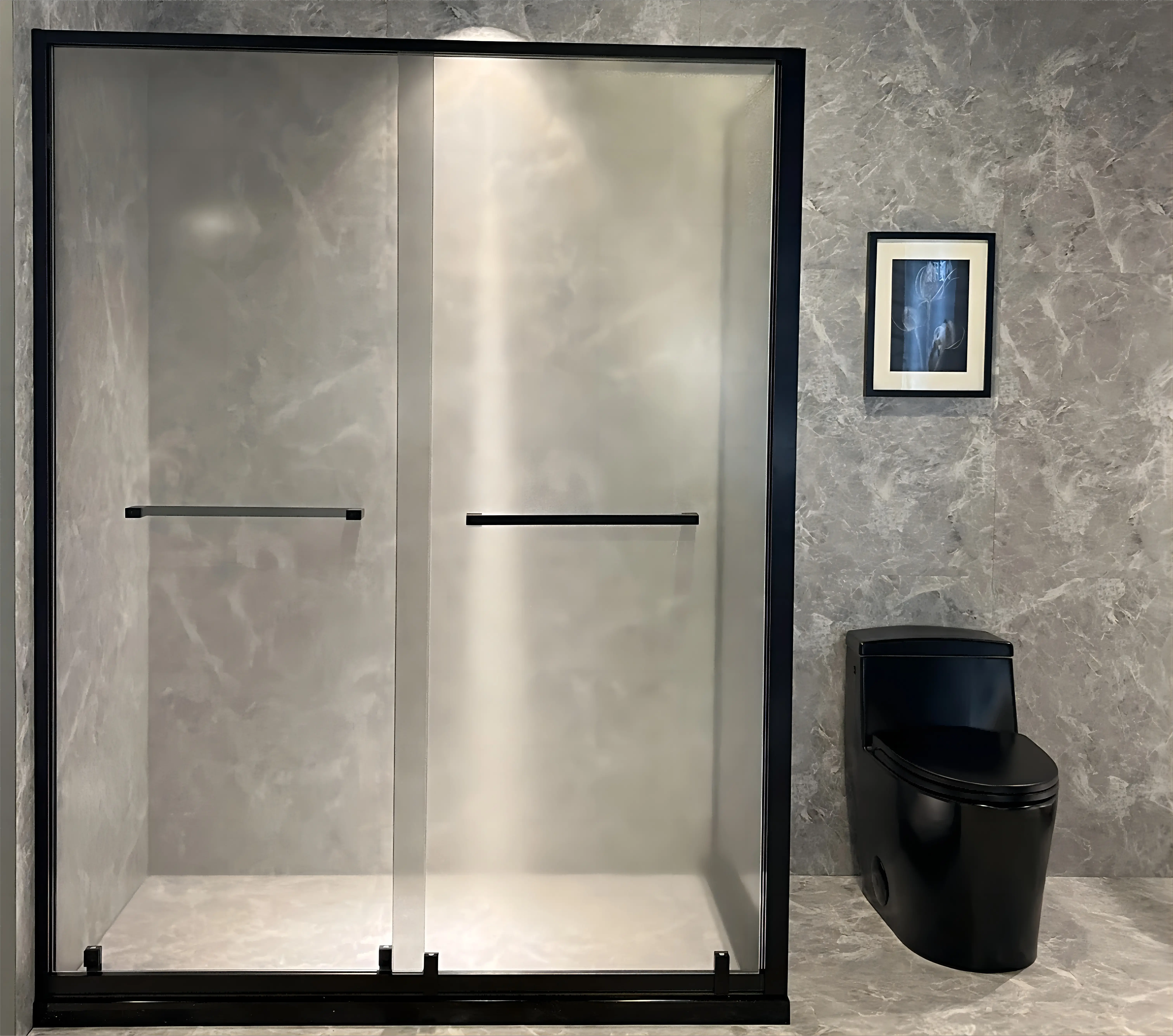 10mm Low Iron Laiminated (5mm+5mm) Ribbed Glass Framed Stainless Steel ...