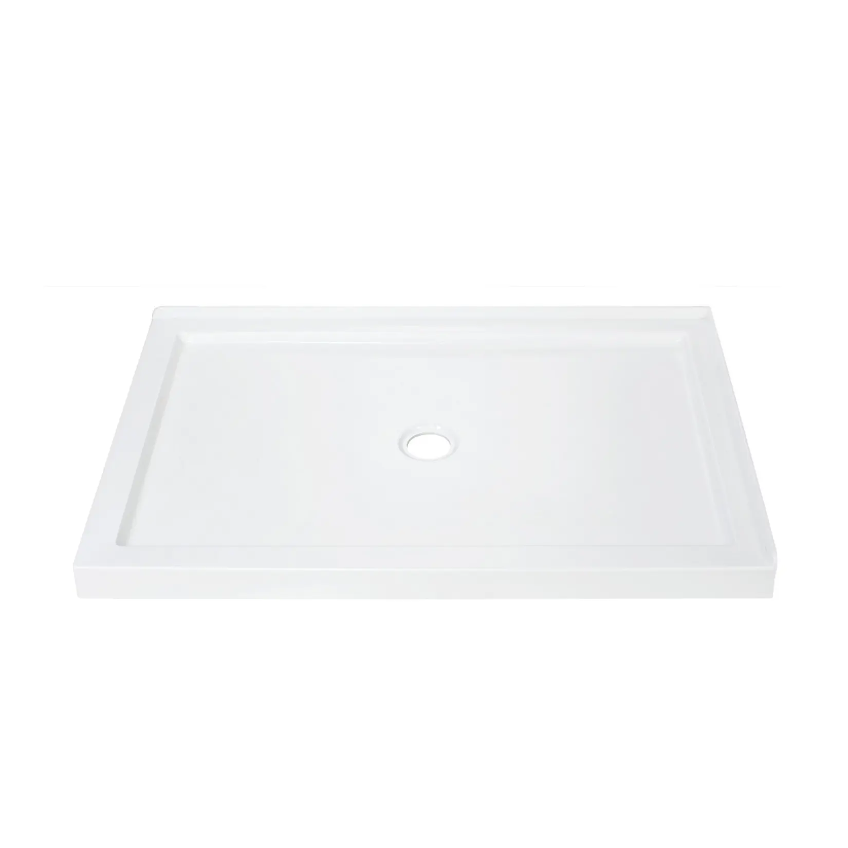 48"x32"x3 1/2" Double Threshold Shower Base With Flat Surface ABCS4832C/R2