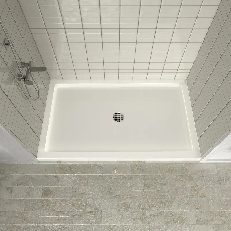 Top Quality Walk In Solid Surface White Acrylic Shower Pan Rectangle ...