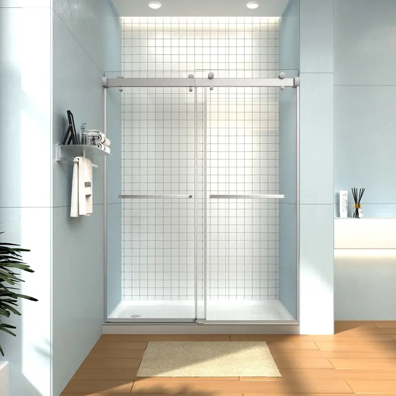 Hot Style Tempered Glass Aluminum Frameless Shower Enclosure Hotel ...