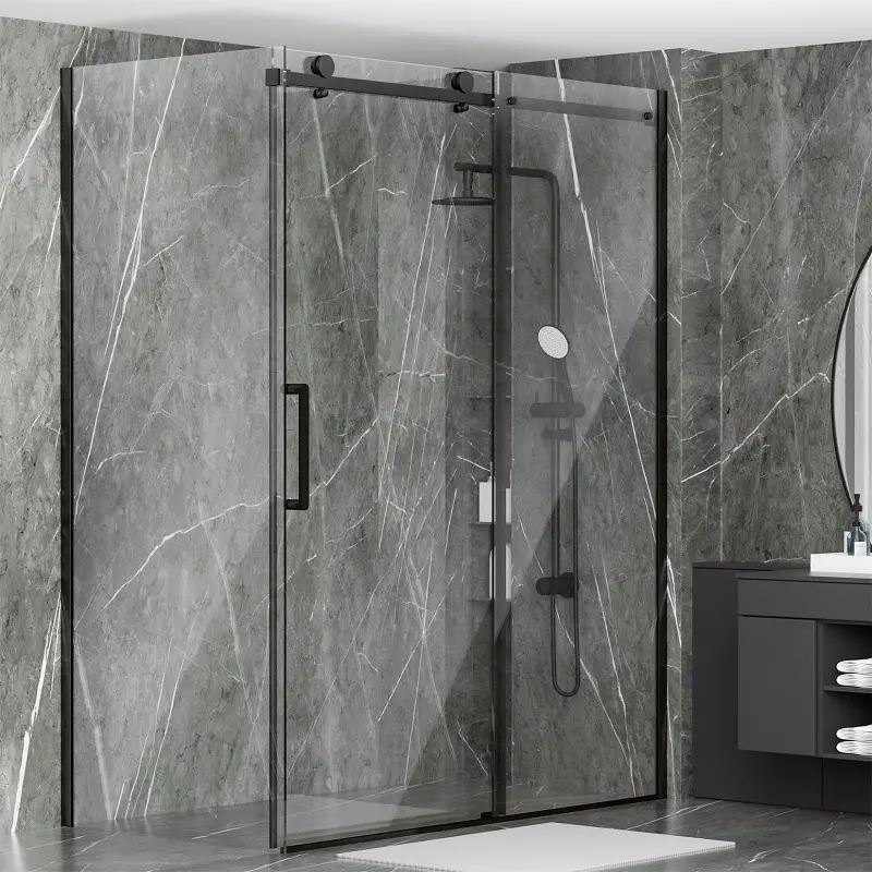 Quick Install Shower Room Divider Glass Frameless Shower Enclosure ...